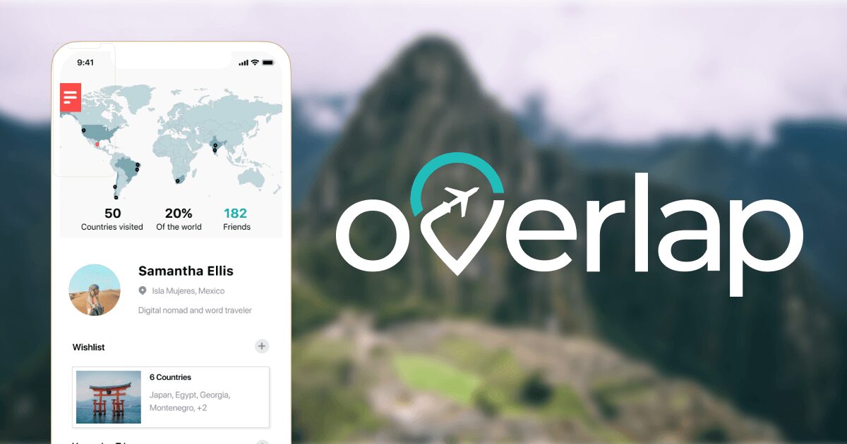 Overlap App: Connect & Travel with Fellow Digital Nomads Worldwide